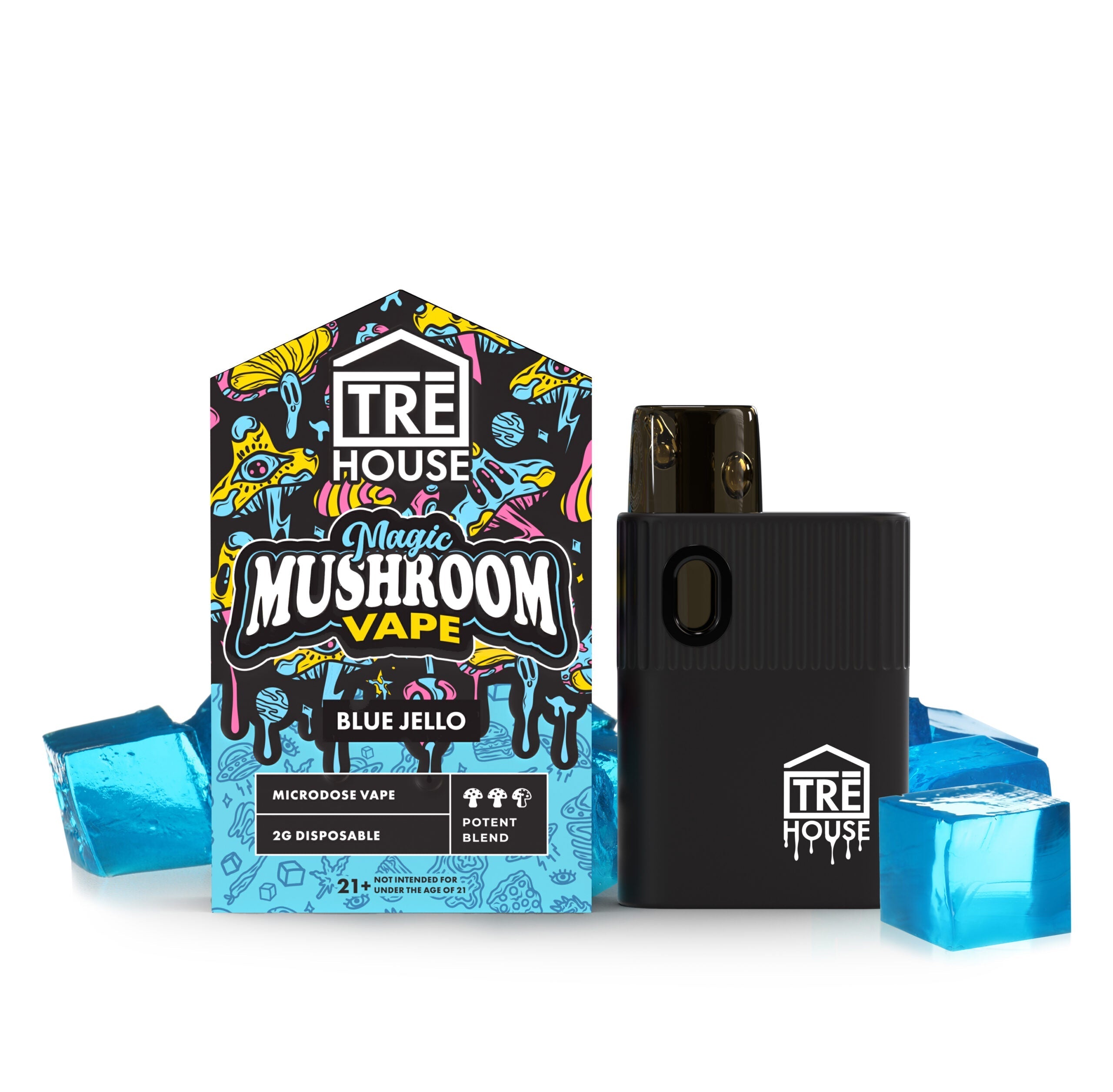 Pod Thc TRE House • Microdose Magic Mushroom Pen – Blue Jello – 2g ...